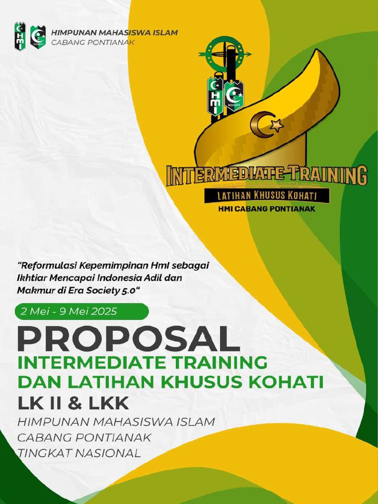 Proposal LK II & LKK HMI Cabang Pontianak 2025 PDF | PDF