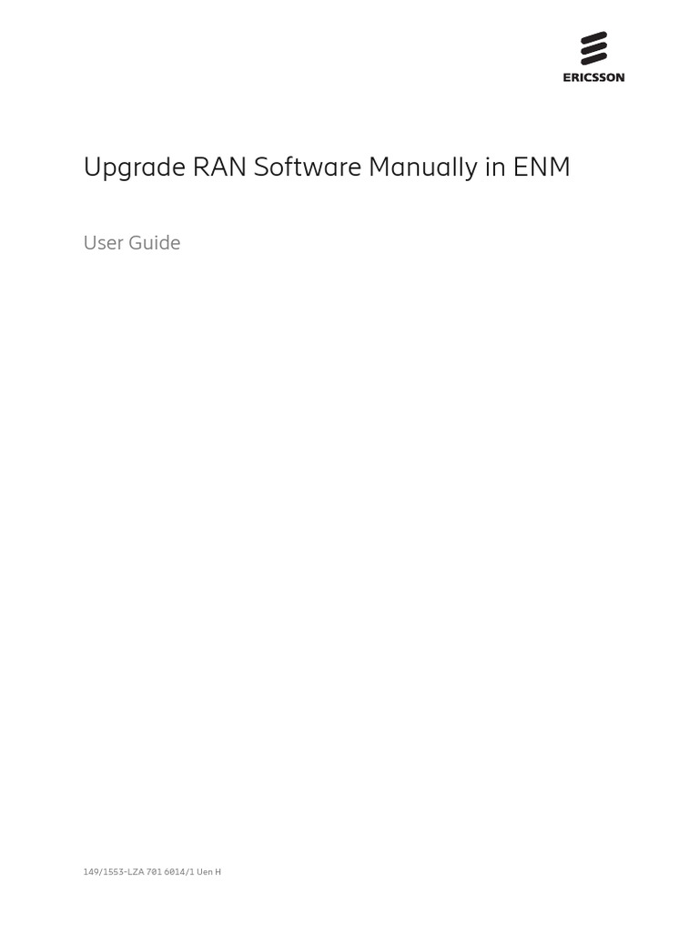 Upgrade RAN Software Manually in ENM | PDF | Verification And Validation | Software