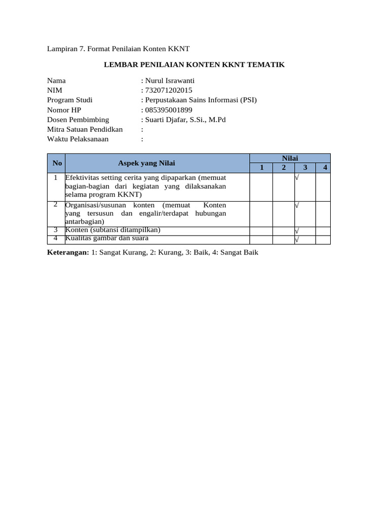 LAMPIRAN 7 - KKNT | PDF