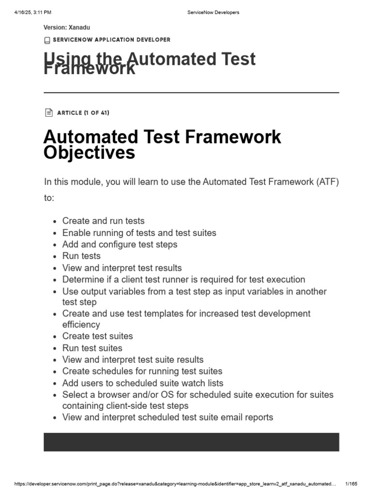 ServiceNow Developers | PDF | Debugging | User Interface