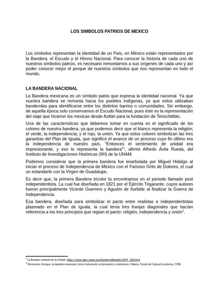 Los Símbolos Patrios De México, Significado Y Características – TVSI