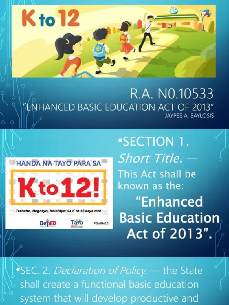Ra 10533 | PDF