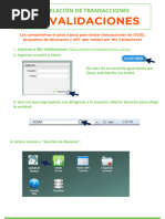 Instructivo Refacturaciones Mis Validaciones | PDF