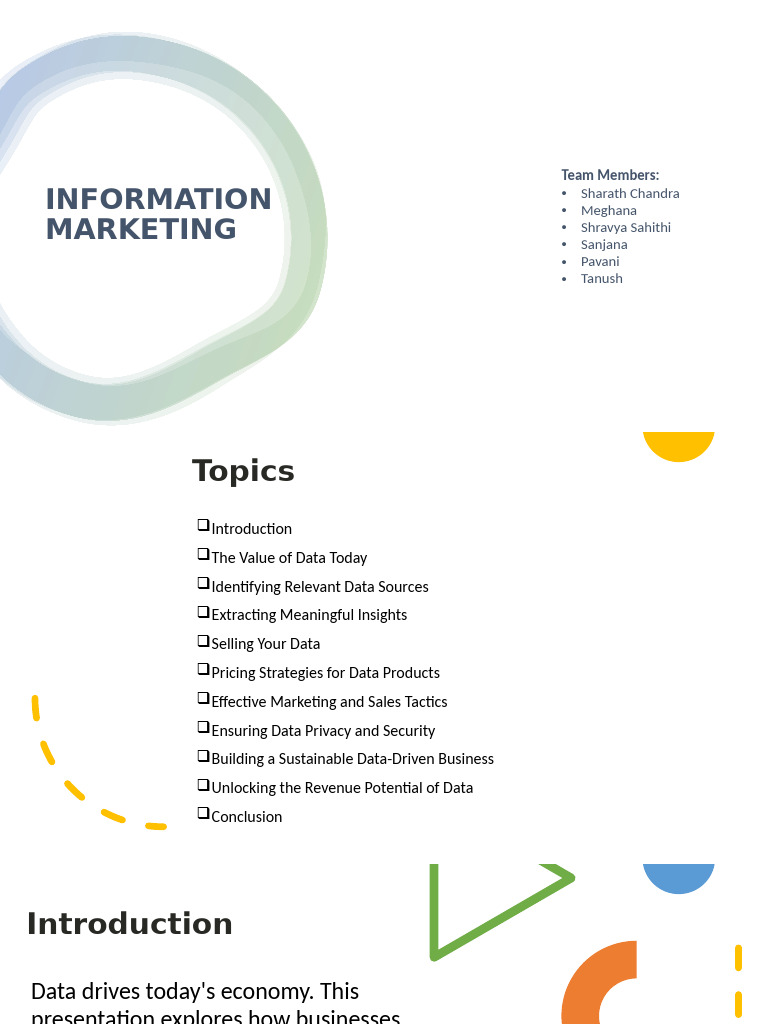 Selling Data Turning Information Into Revenue | PDF | Marketing | Analytics