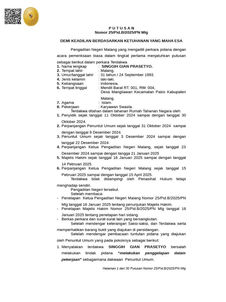 Putusan 25 Pid.b 2025 PN MLG 20250321113905 | PDF