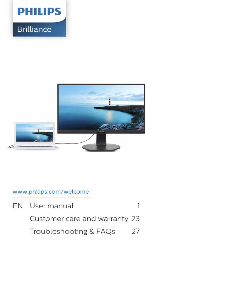 Philips 272B7 Monitor-User Manual | PDF | Usb | Computer Monitor