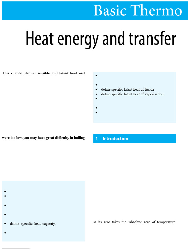 Basic Thermo | PDF | Celsius | Temperature