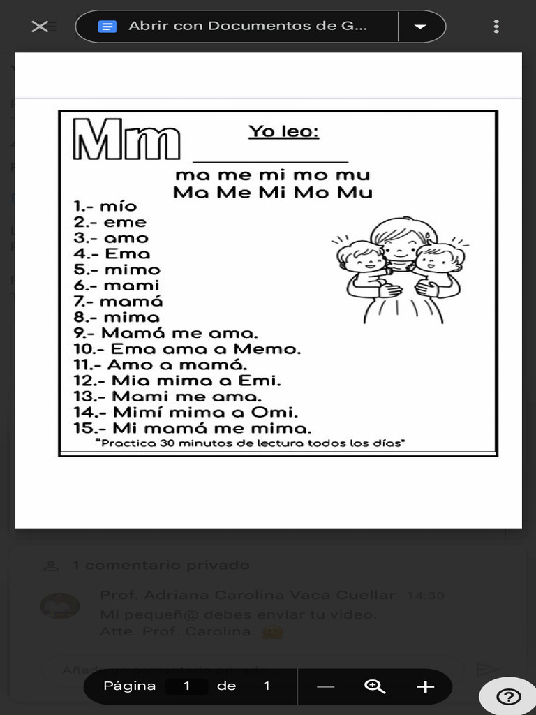 Yo Leo Letra M - M | PDF