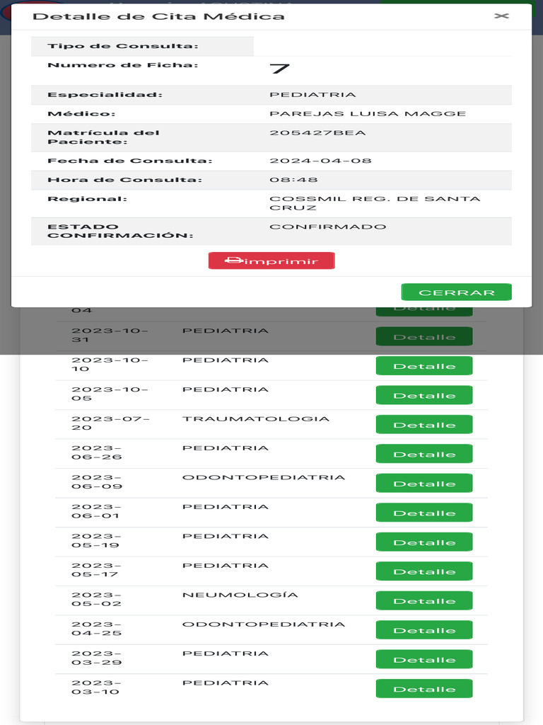Httpsservicios Cossmil Mil Bo#menuasegcitasconsultas | PDF