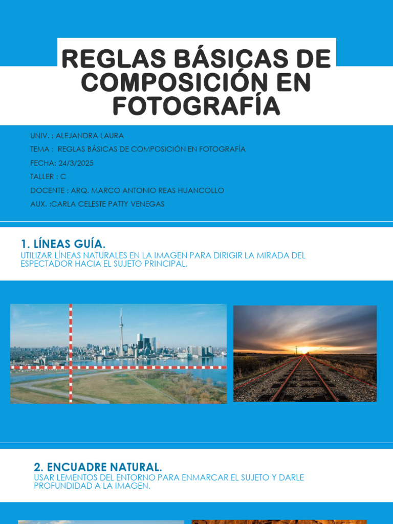 Reglas Básicas de Composición en Fotografía | PDF