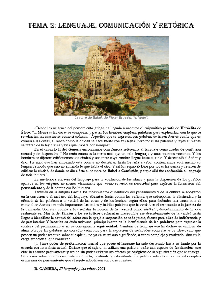 Filosofía Tema.2 | PDF | Falacia | Retórica