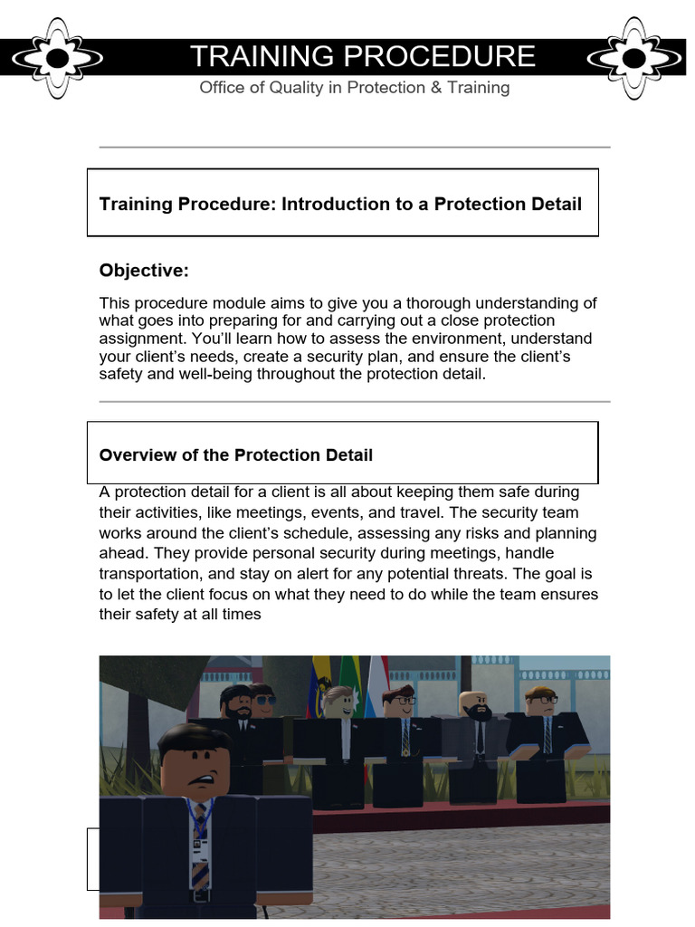 Close Protection Training Overview | PDF | Risk | Reconnaissance