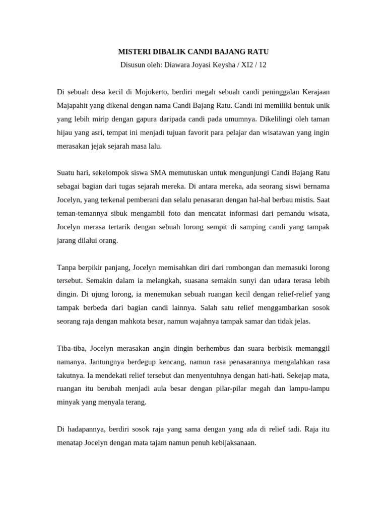 Misteri Dibalik Candi Bajang Ratu | PDF