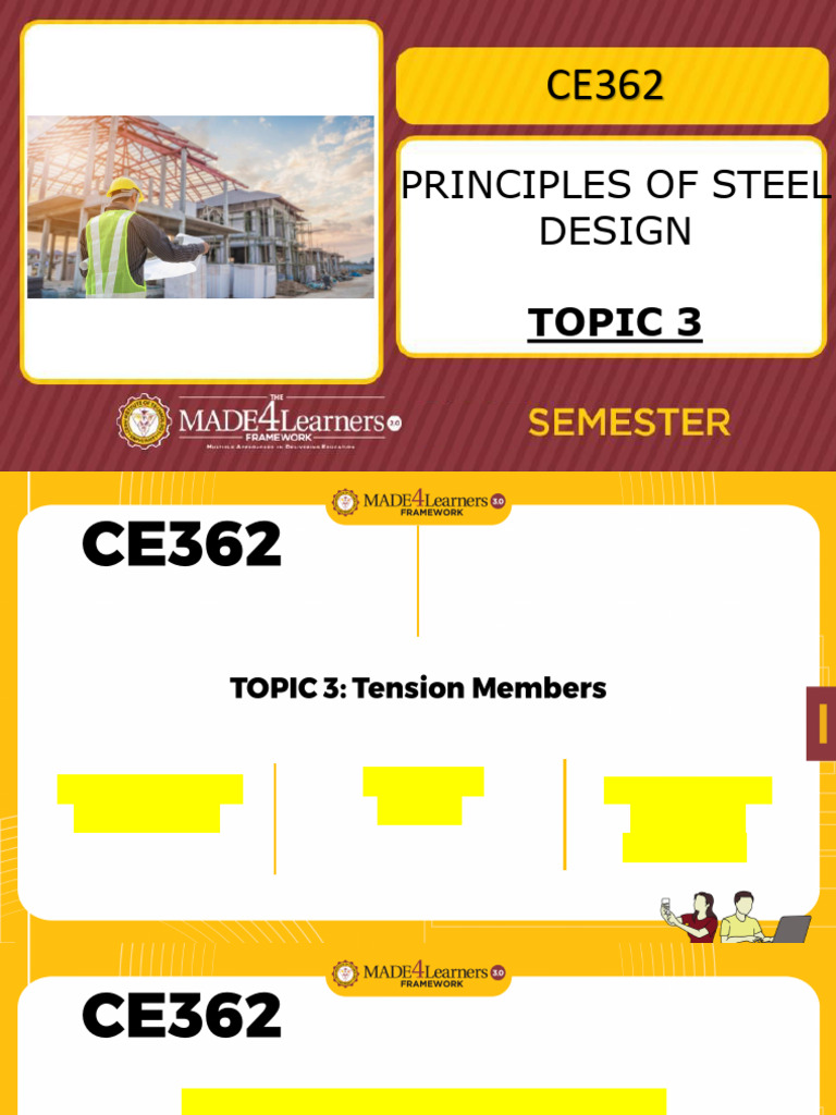 Tension Member Design in Steel Structures | PDF