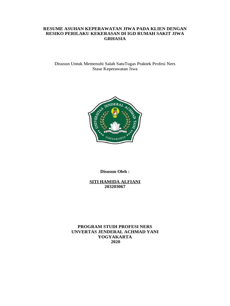 Askep RPK Minggu 3 Igd | PDF