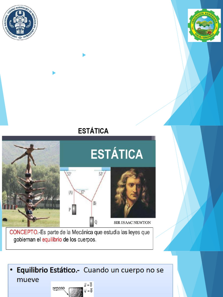 Estática y Leyes de Newton en Física | PDF