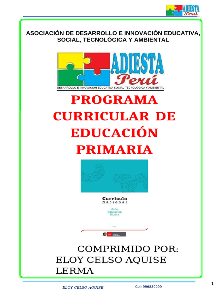 PROGRAMACION CURRICULAR PRIMARIA COMPRIMIDO (3) (1) | PDF | Autorregulación emocional | Moralidad