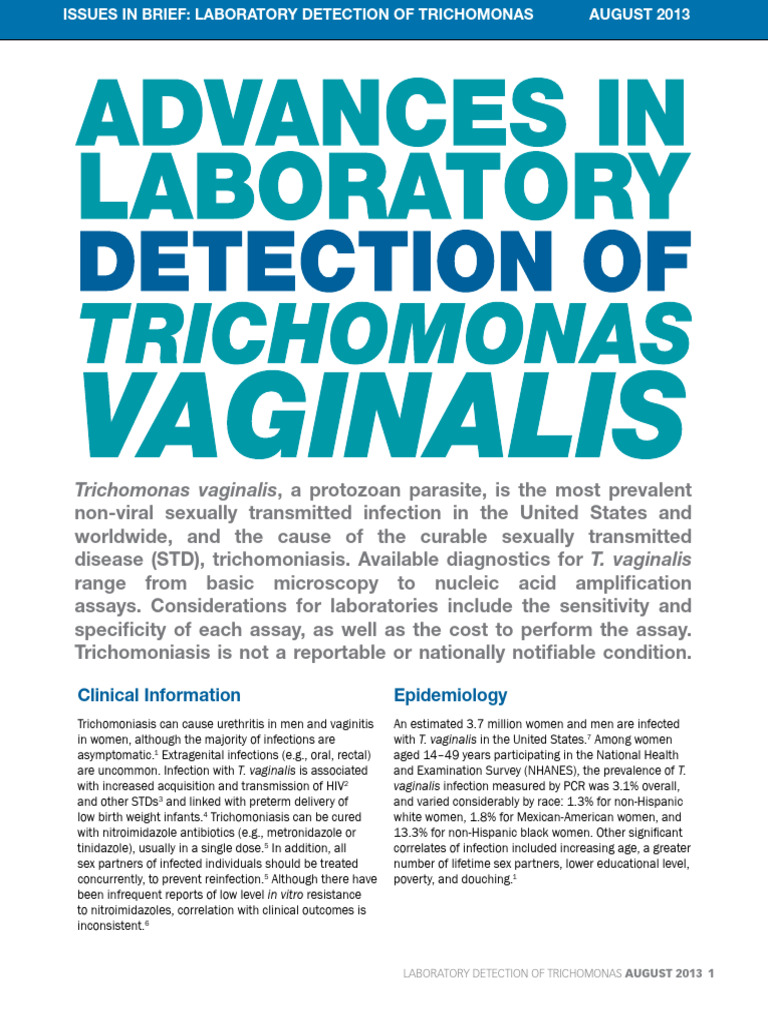 ID 2013august Advances in Laboratory Detection of Trichomonas Vaginalis ...