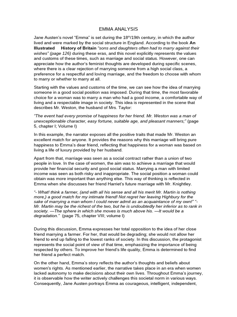 Feminism and Marriage in Emma | PDF | Emma (Novel)