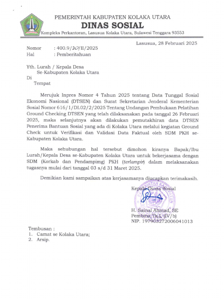 Ground Checking Pendamping PKH | PDF