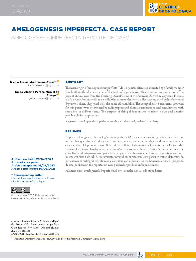 Odontologica 11 E156 | PDF | Tooth Enamel | Tooth