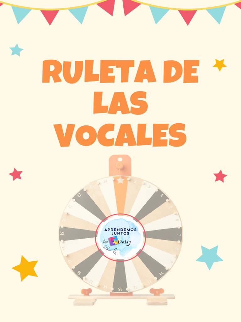 Ruleta de Las Vocales @aprendemosjuntos - Daisy | PDF