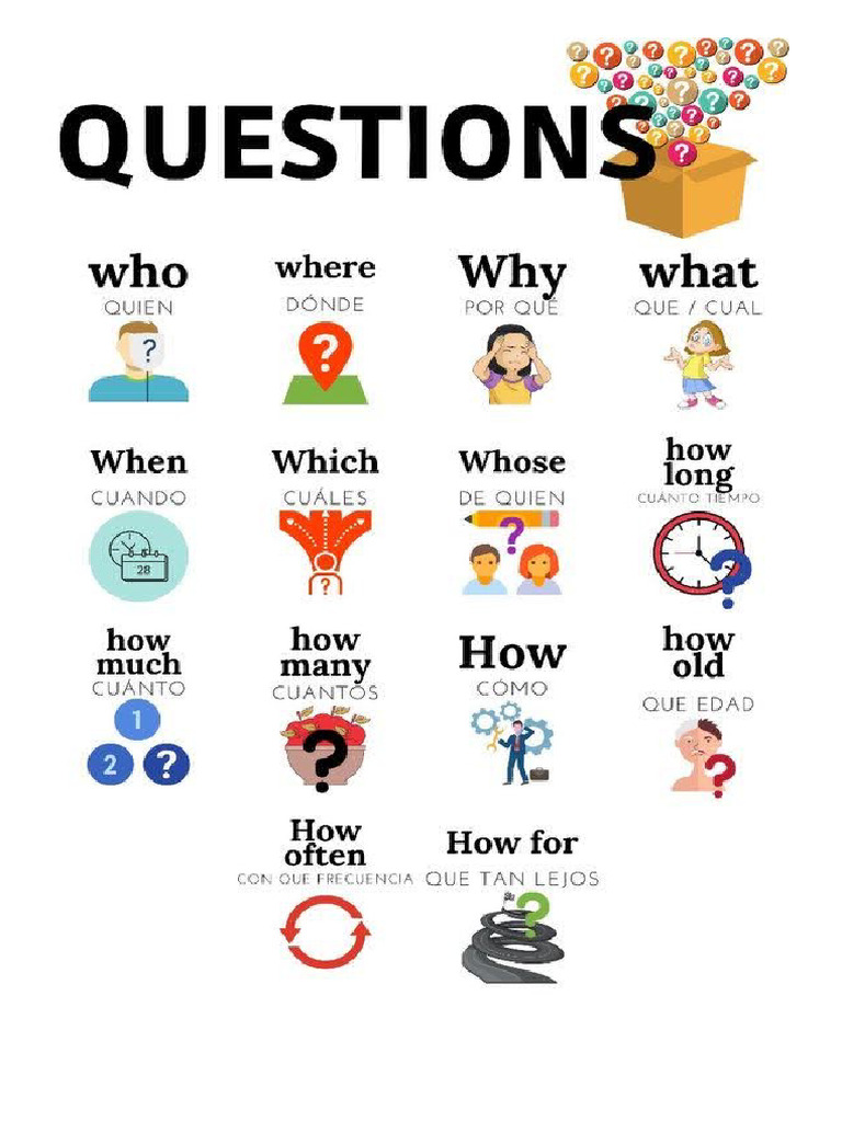 Vocabulary WH Questions | PDF