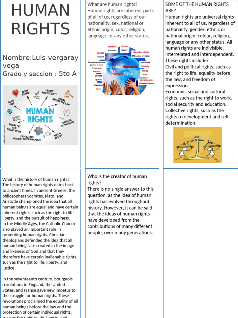 HUWhat Are Human Rights | PDF | Human Rights | Liberty