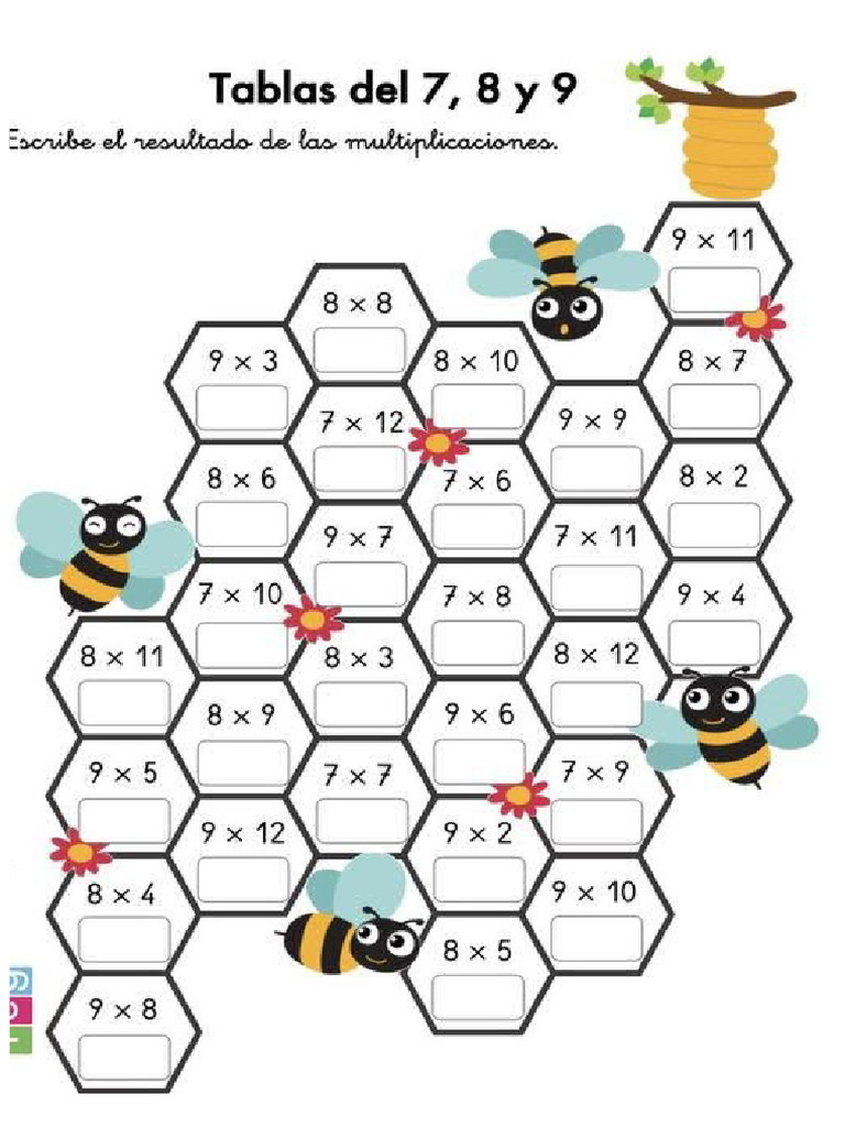Aprendo La Tabla de Multiplicar | PDF