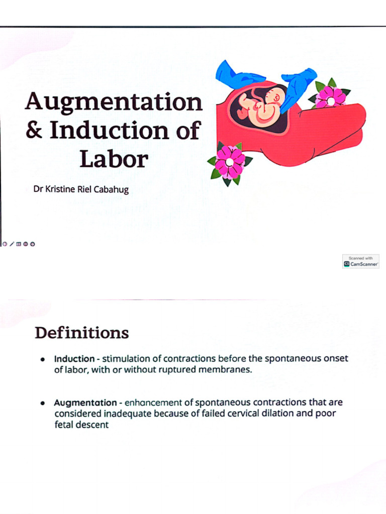 Augmentation & Induction of Labor | PDF