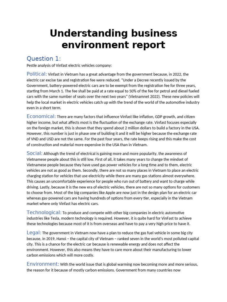 Understanding Business Environment Assignment 3 | PDF | Taxes ...