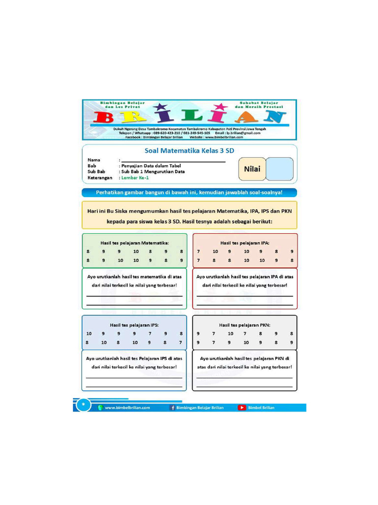 Mengurutkan Data | PDF
