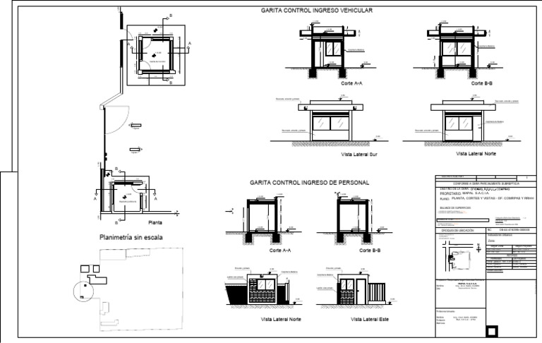 C01map-207-Ap001 - Eo - Plano Arquitectura Sector Garitas Control ...