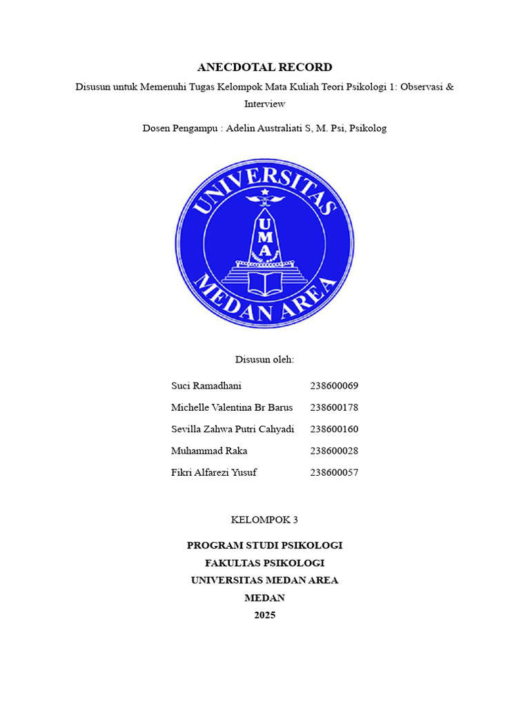 Makalah TP 1 Observasi & Interview (Kel 3) FIX | PDF