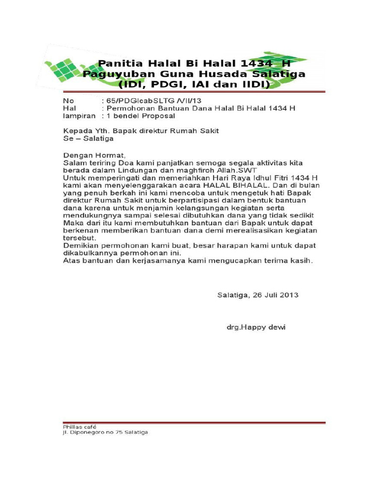 Proposal HBH P2Kopegtel Solo | PDF