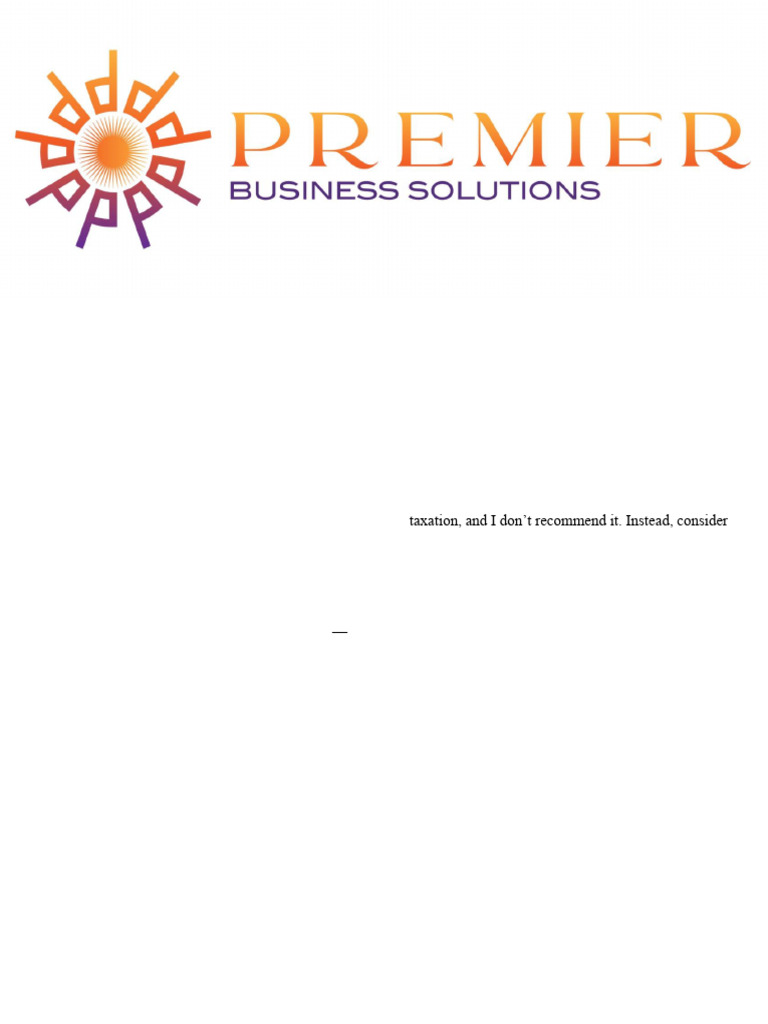 March 2023 Newsletter from Premier Business Solutions | PDF | S Corporation | Limited Liability ...