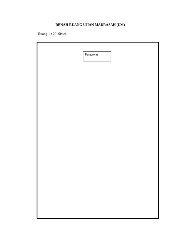 Denah Ruang Us 22 | PDF