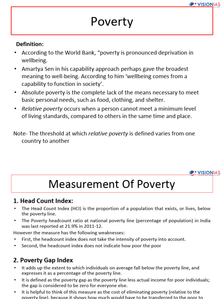 Understanding Poverty: Definitions and Measures | PDF | Poverty Threshold | Poverty