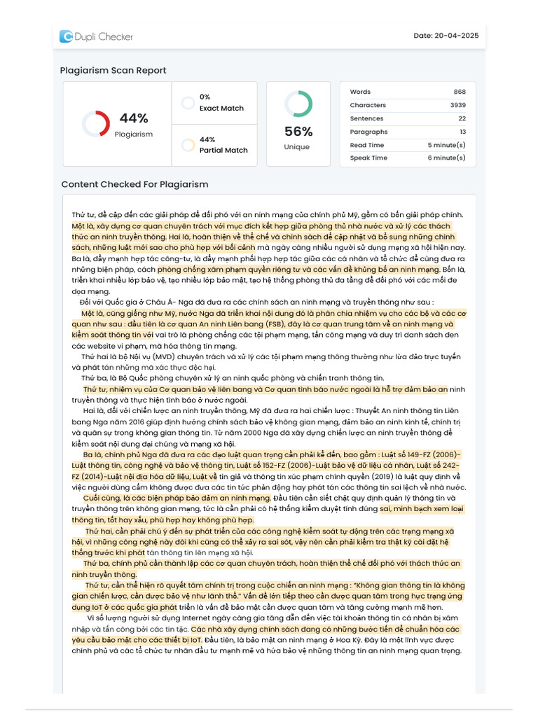 Duplichecker Plagiarism Report (7) | PDF