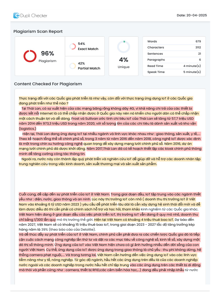 Duplichecker Plagiarism Report | PDF