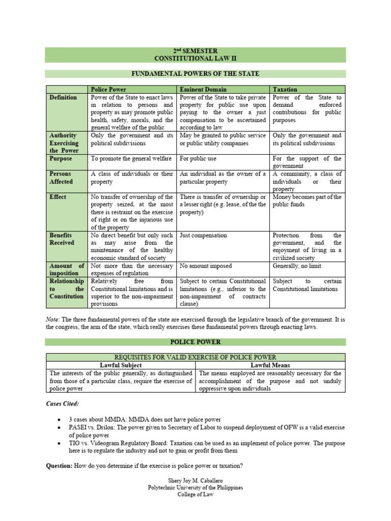 Constitutional Law II Flores Notes | PDF | Search Warrant | Suspect ...