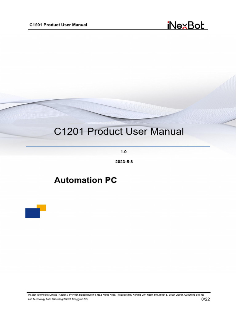 iNexBot C1201 Controller Specification - 2023 | PDF | Ac Power Plugs And Sockets ...