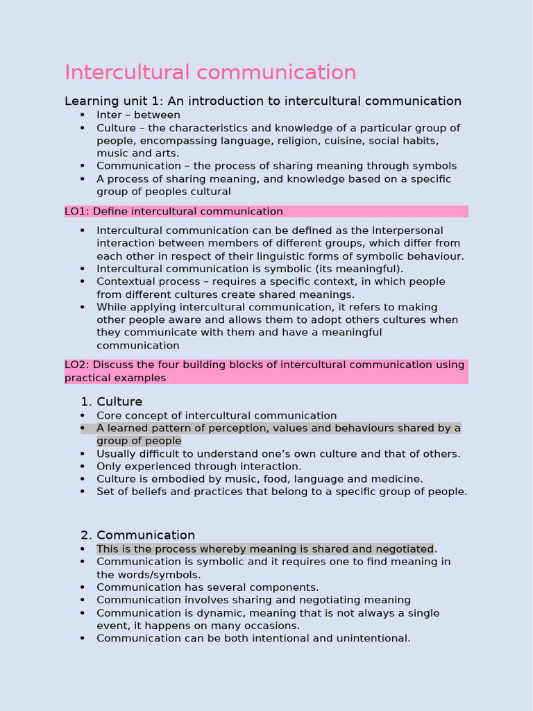 Intercultural Communication | PDF | Nonverbal Communication | Communication