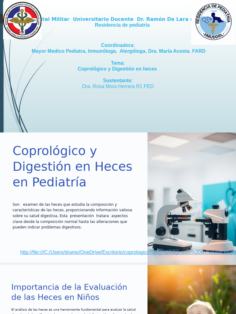 Análisis Coprológico en Pediatría | PDF | Heces | Diarrea