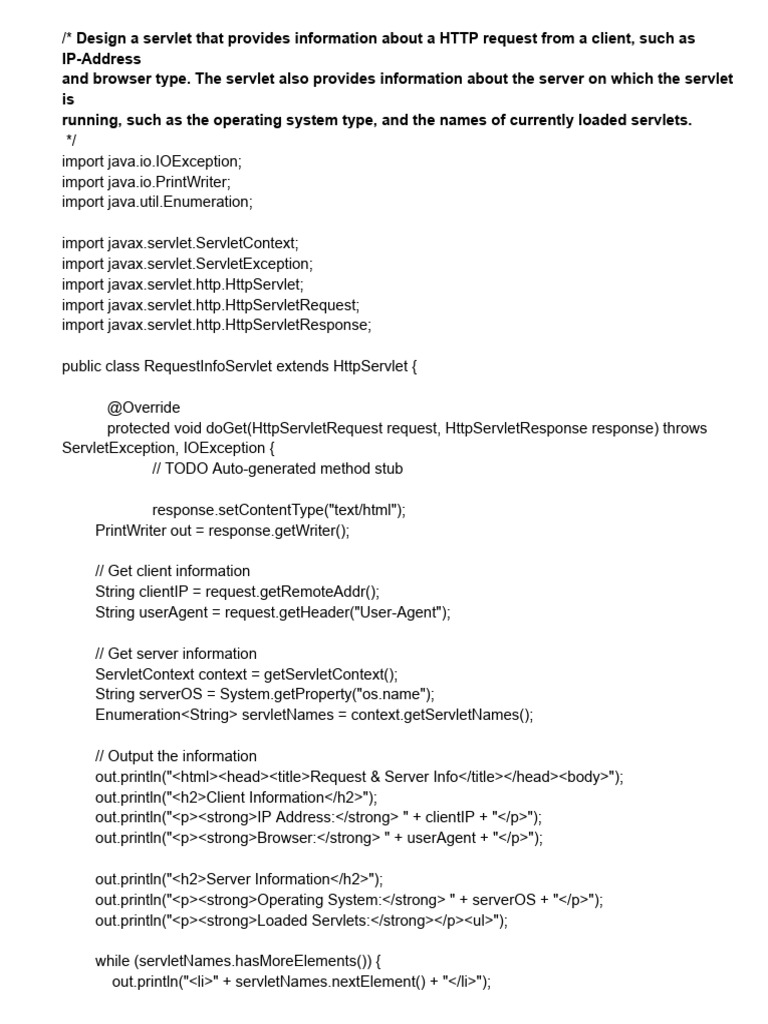 Servlet_JSP_Slips_Answer.docx | PDF | Computing