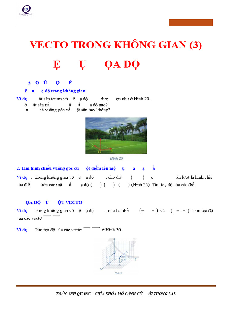 VECTO TRONG KHÃ NG GIAN (3) (Báº N Há C SINH) | PDF