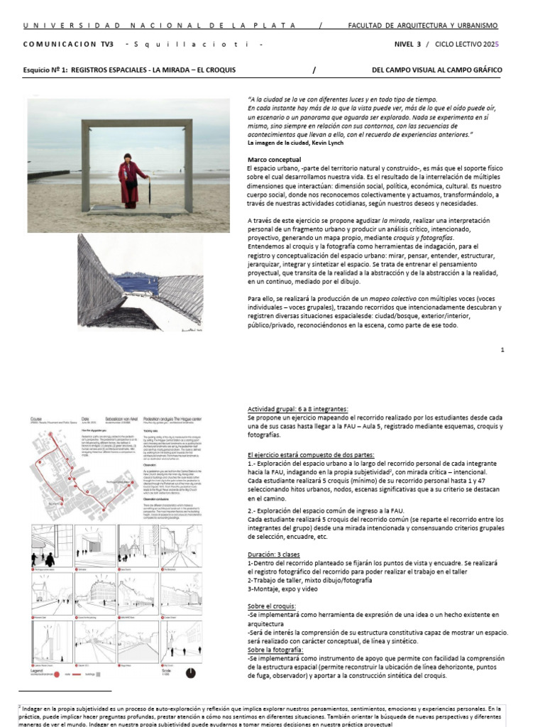Esquicio No 1 Registros Espaciales - La Mirada - El Croquis 1 | PDF | Cartografía | Imagen