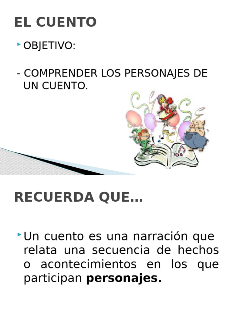 Comprendiendo los personajes en cuentos | PDF