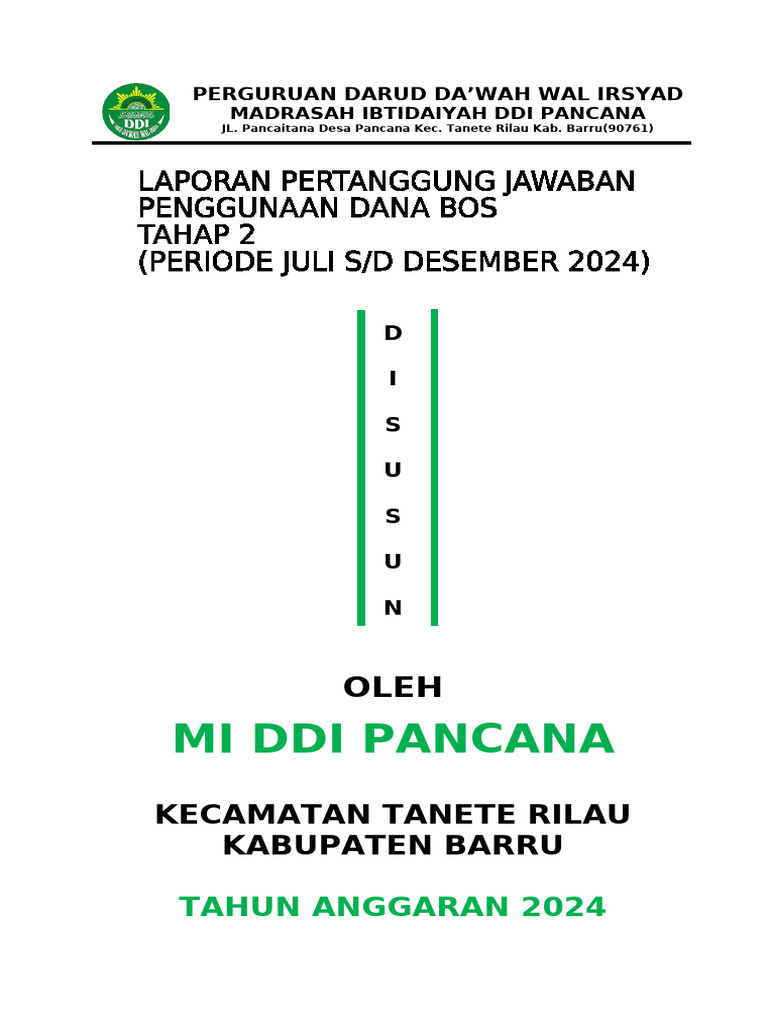 Sampul Lpj Bos | PDF