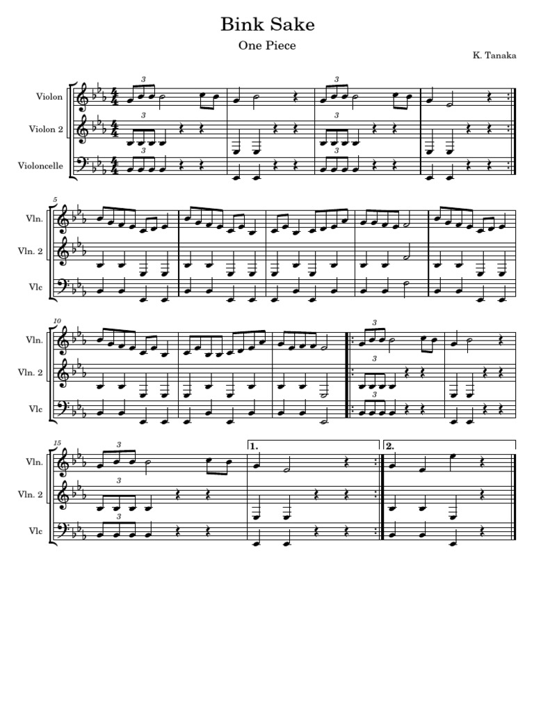 One Piece Binks Sake Misc Cartoons | PDF